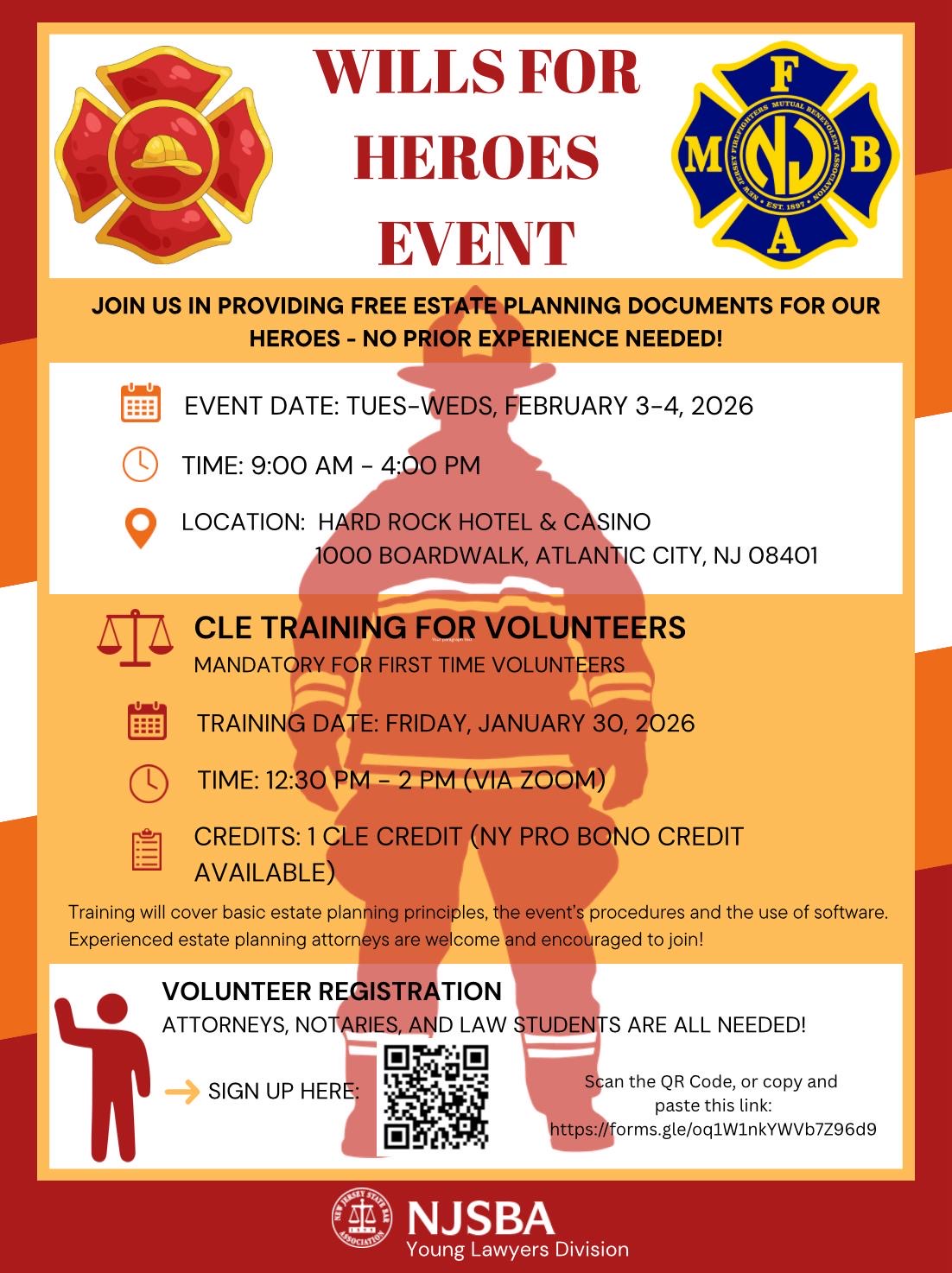 Call for Volunteers: Support First Responders with Legal Aid - NJSBA
